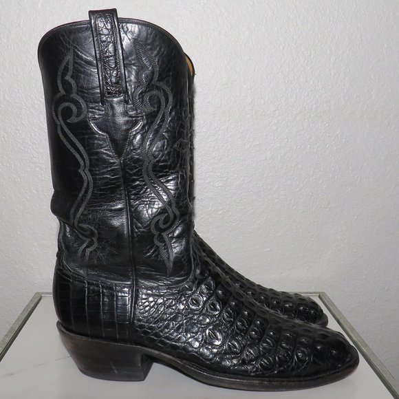 Lucchese | Shoes | Lucchese Cowboy Boots Handmade Horned Back Alligator ...